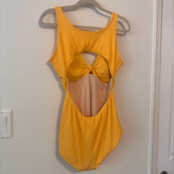 Albion | Swim | Albion Groove Top Knot Onepiece Marigold Swimsuit Xl ...